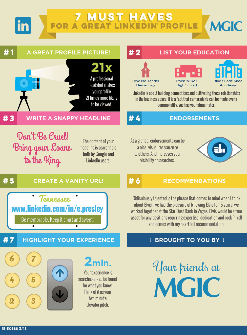 Infographic: 7 must-haves of a LinkedIn profile